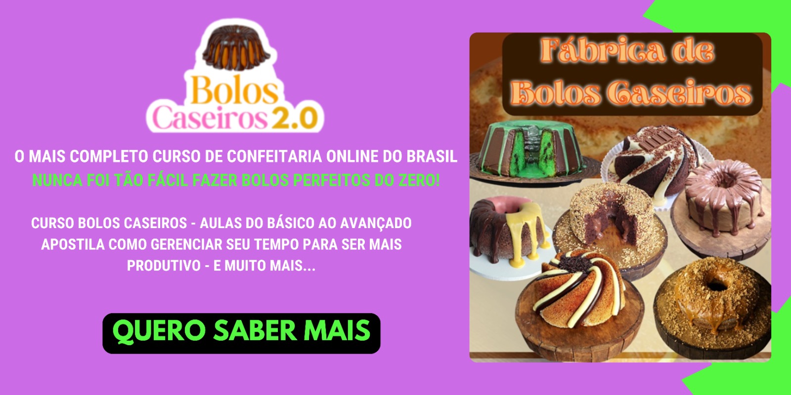 Receita de Bolo Caseiro de Morango - Confeitaria em casa